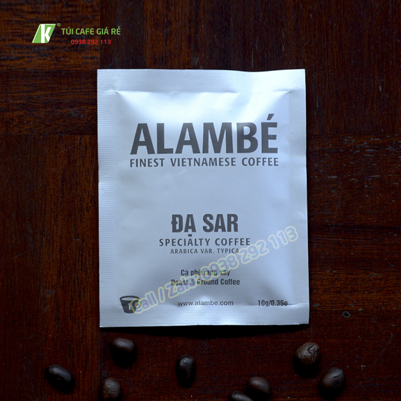 Túi đựng cà phê Alambe Đạ Sar Coffee - Bao Bì Thực Phẩm | In túi đựng ...