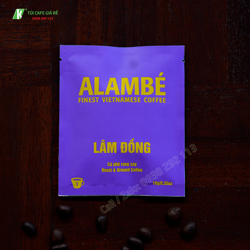Túi đựng cà phê Alambe Lâm Đồng Coffee